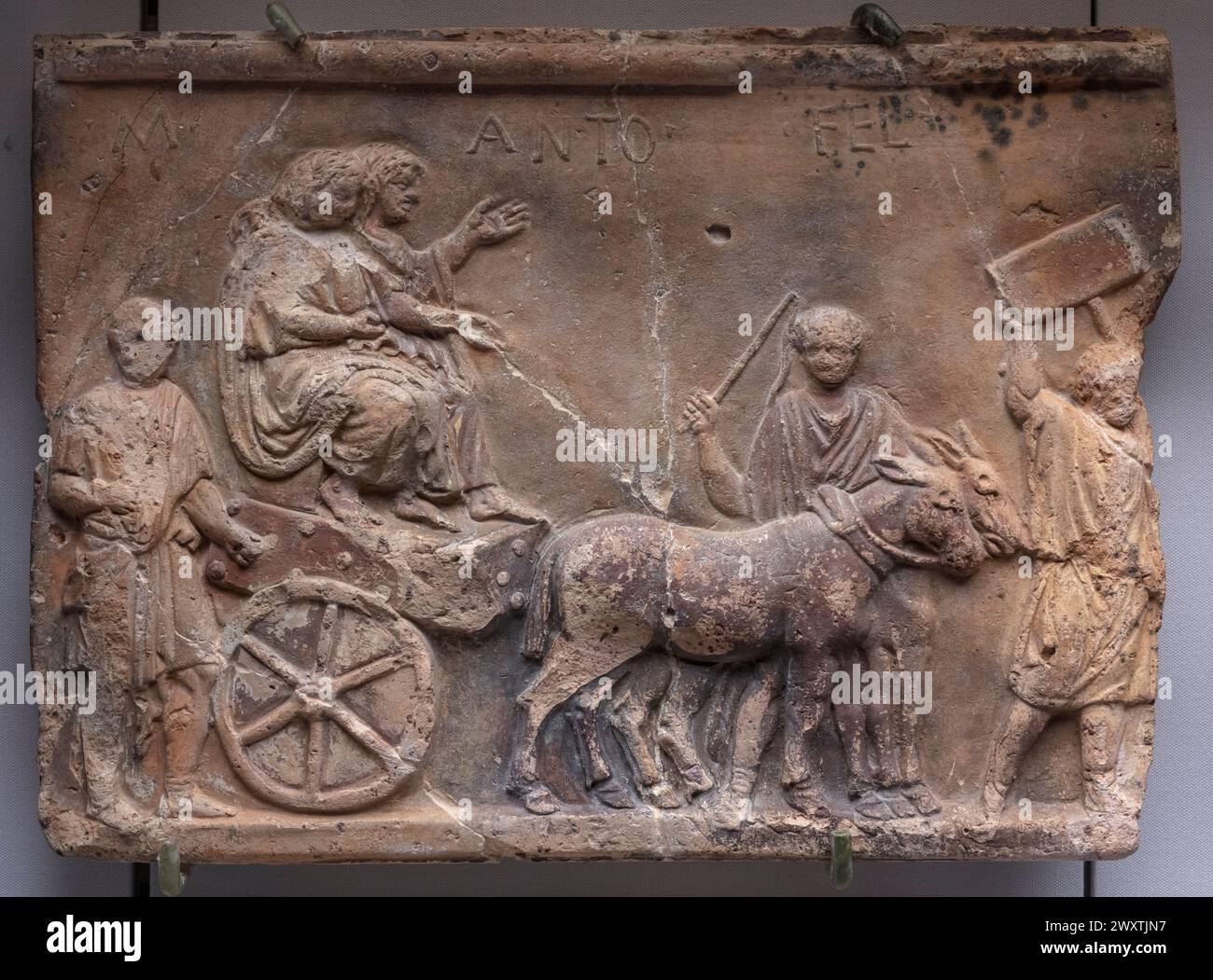 Relief with prisoners in a cart, Rome, 1st century BC, Pushkin State ...