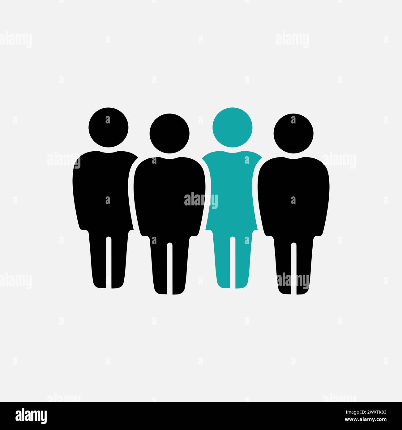 Symbol, people icon. Icon for infographics website design, logo, app ...