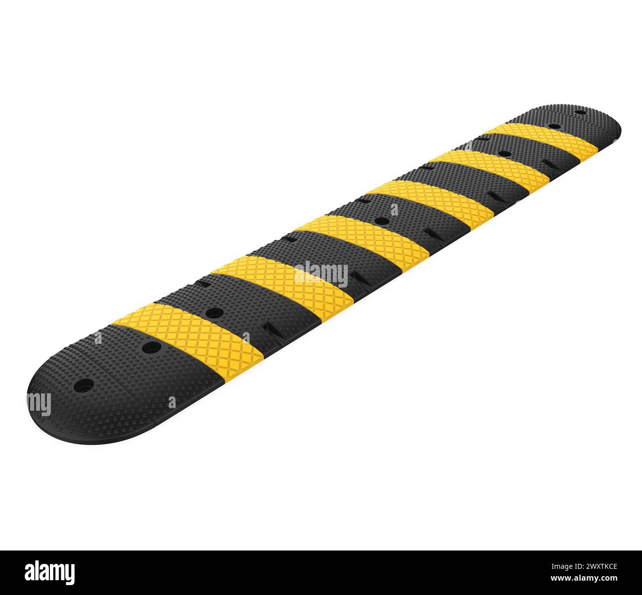 Rubber Speed Bump isolated Stock Photo - Alamy