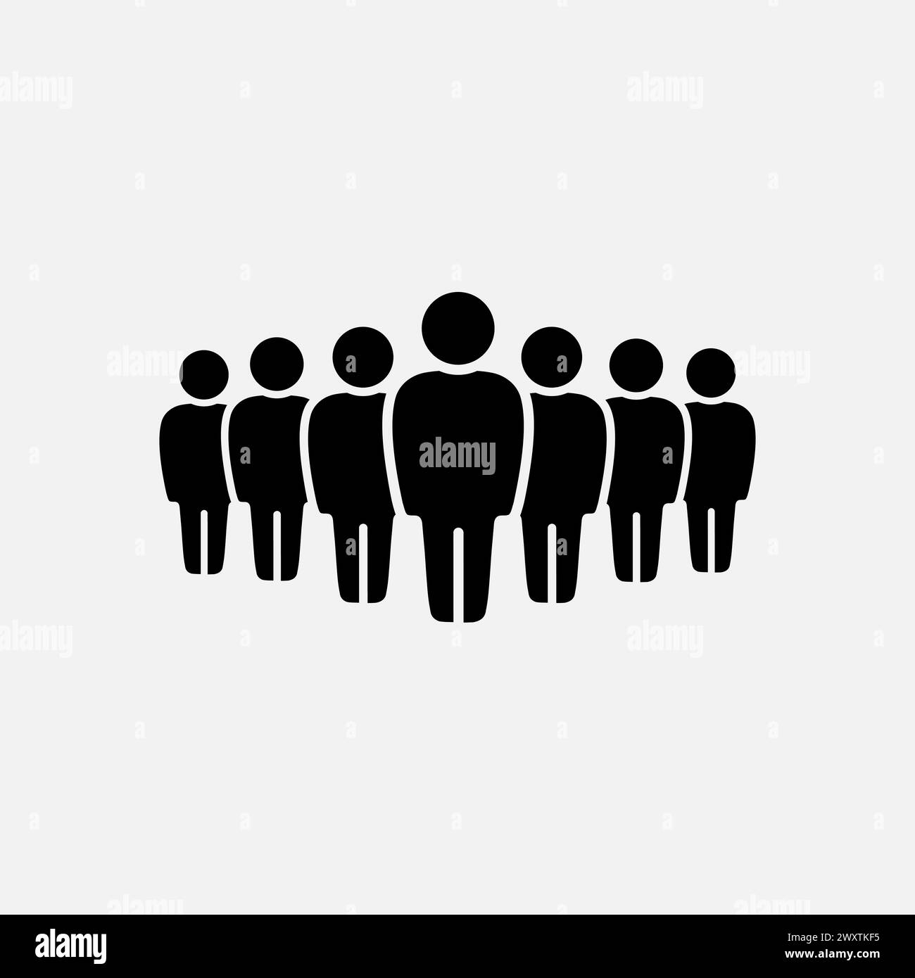 Symbol, people icon. Icon for infographics website design, logo, app ...