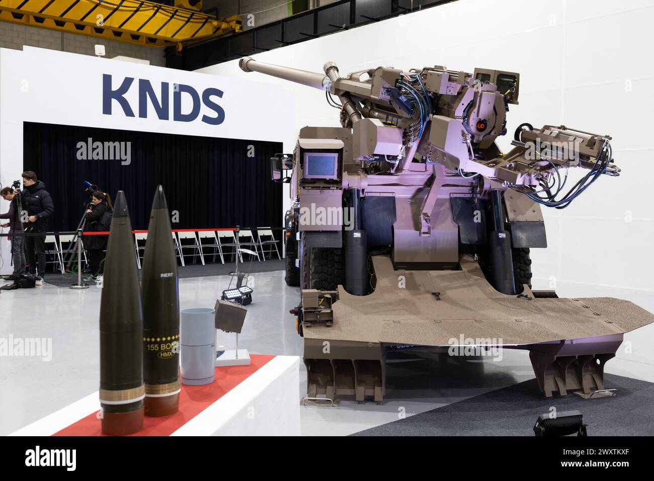 View of a Caesar Canon at the headquarters of Nexter Systems of the ...