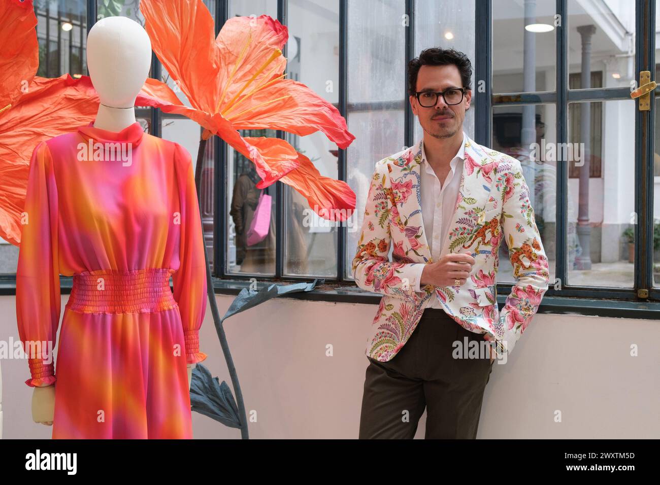 Madrid, Spain. 02nd Apr, 2024. Designer Juan Avellaneda poses during ...