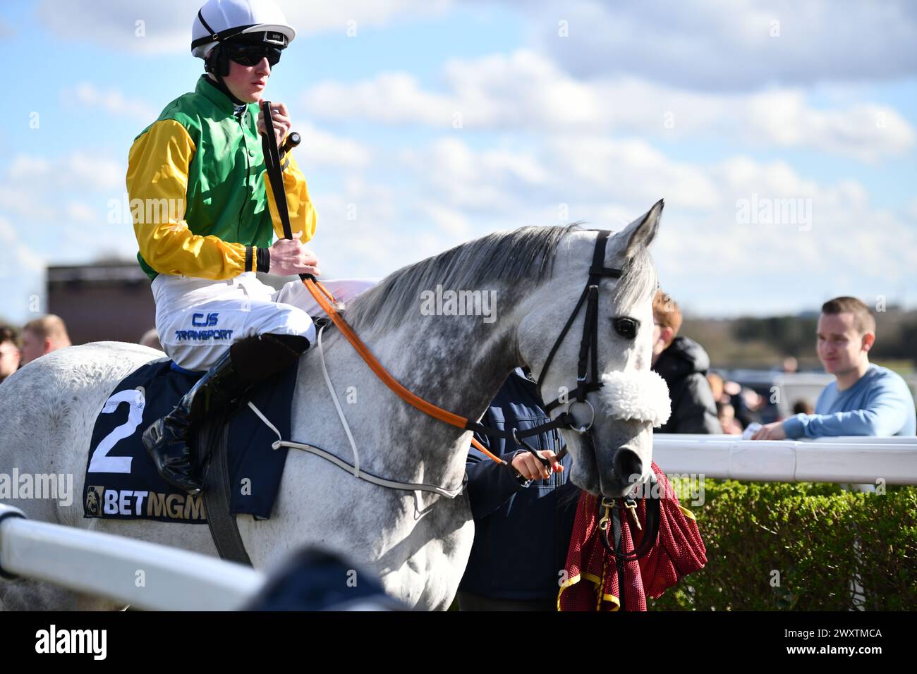 Racehorse HODD'S GIRL with jockey ADAM CAFFREY - XI All-Weather ...