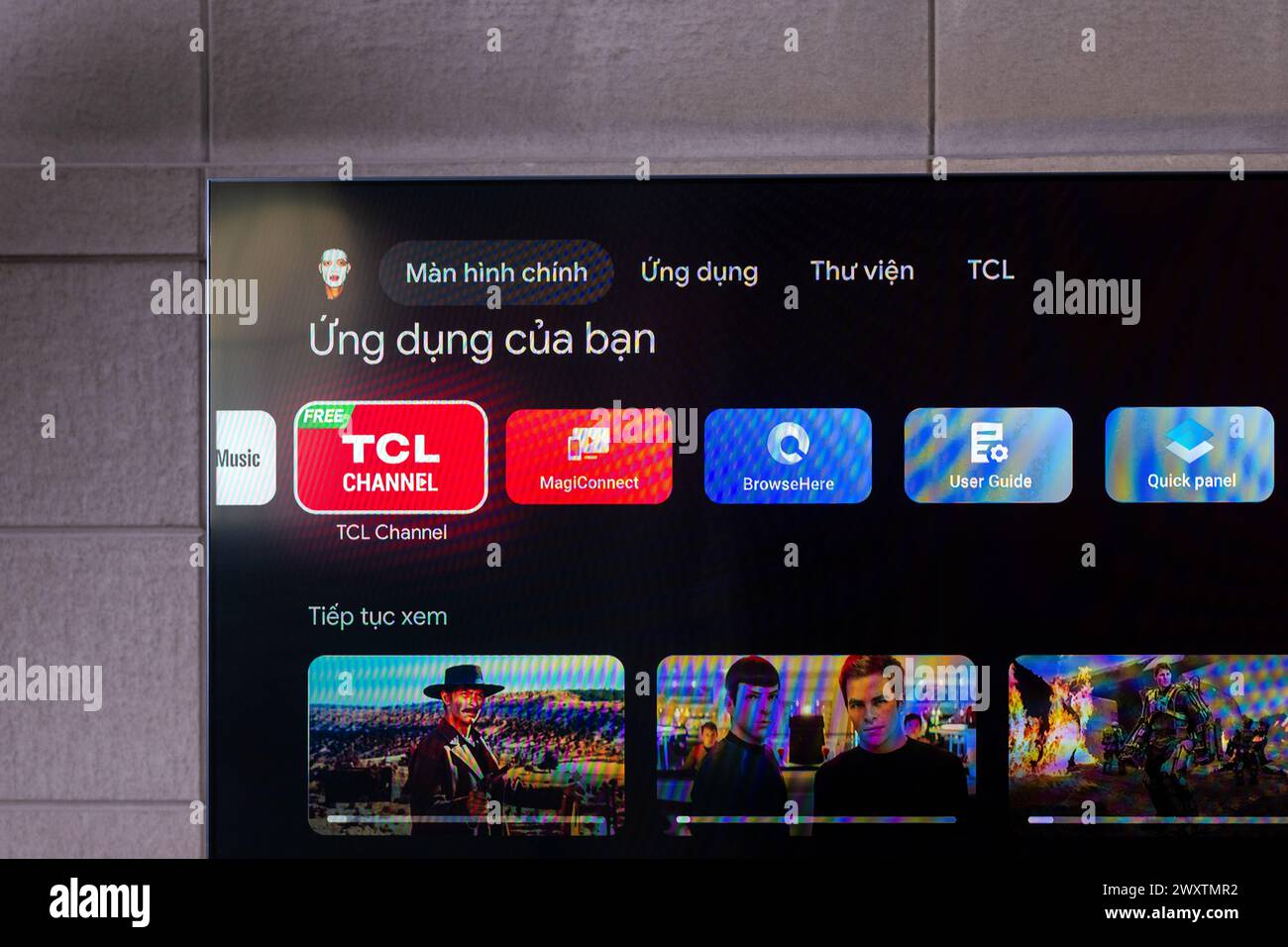 HCMC, VN - Apr 2024. TCL TV 98 inch for editorial use Stock Photo - Alamy