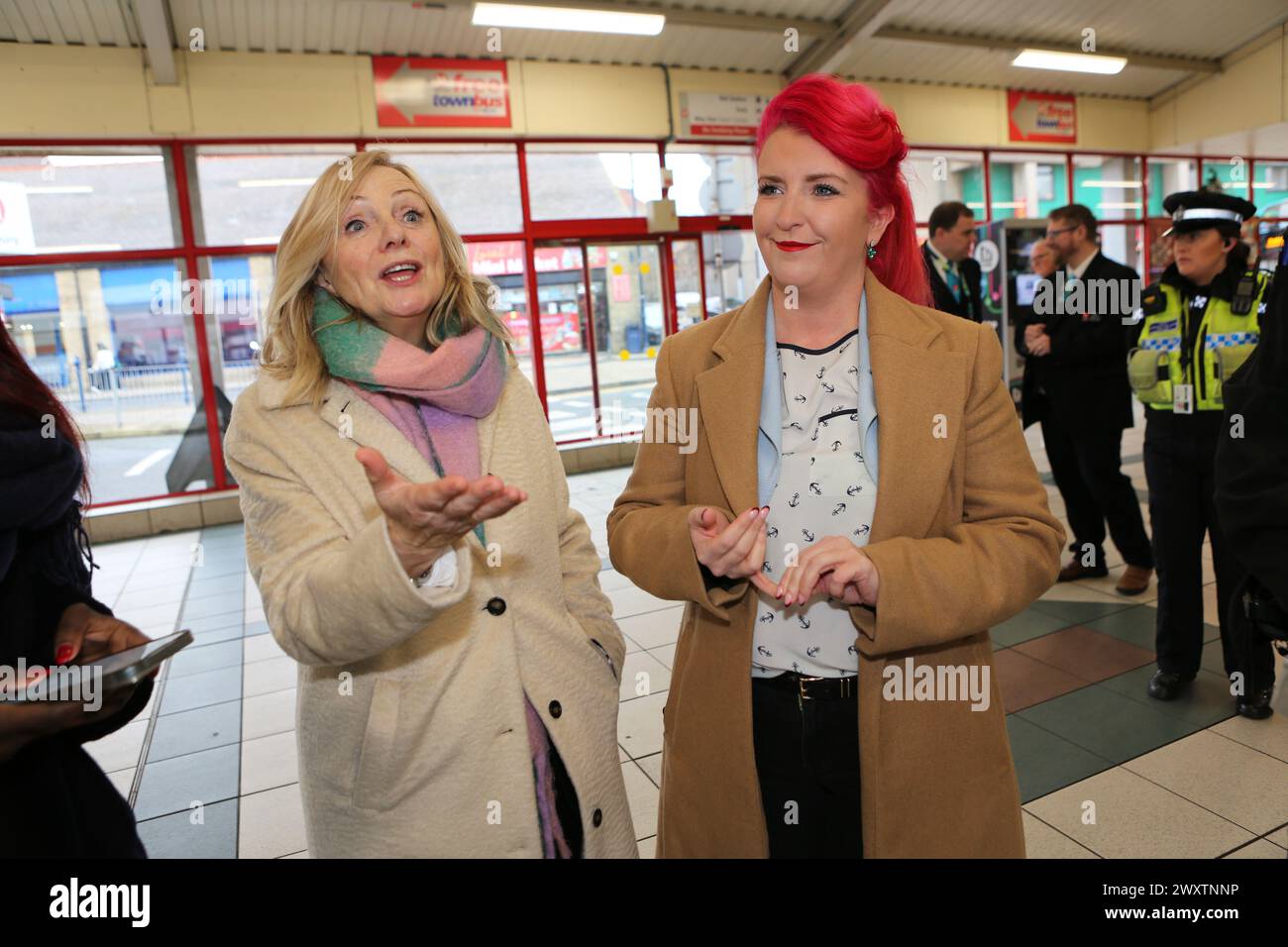 Mayor of West Yorkshire Tracy Brabin and MP Louise Haigh (Shadow ...