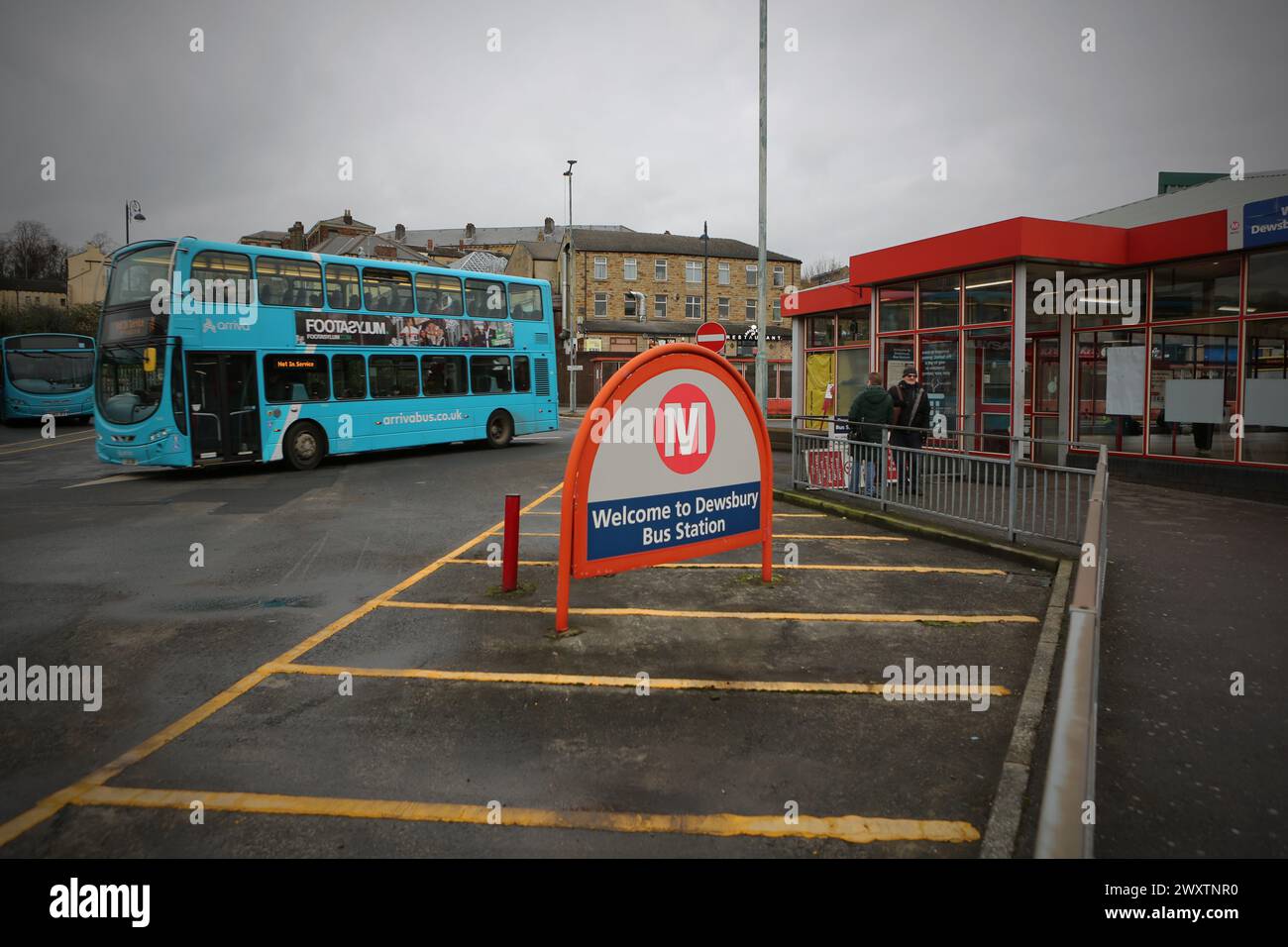 Dewsbury Bus Station in West Yorkshire Stock Photo - Alamy