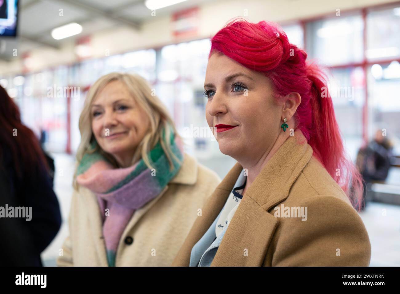 Mayor of West Yorkshire Tracy Brabin ,left, and MP Louise Haigh (Shadow ...