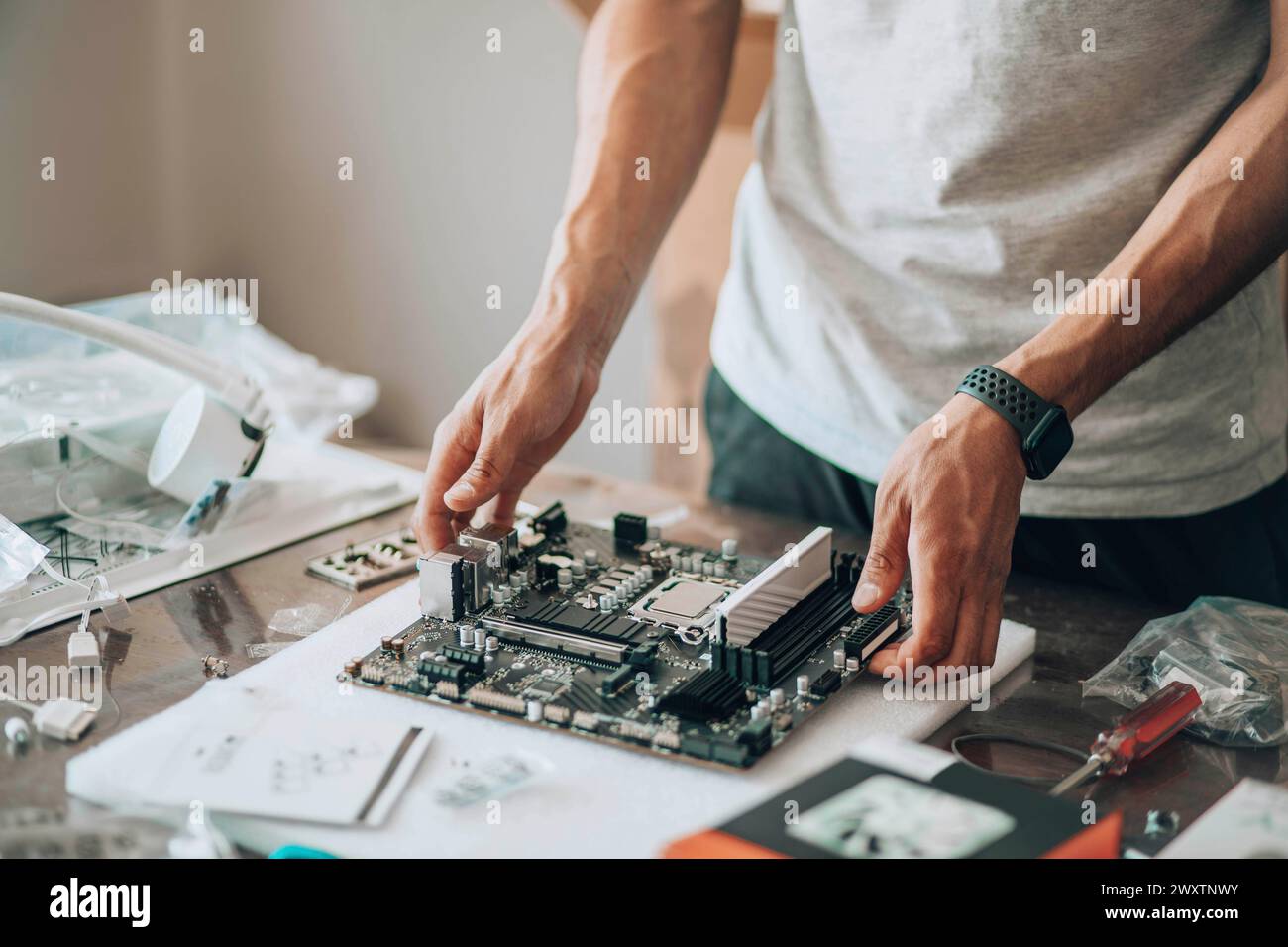 Tech savvy craftsman hi-res stock photography and images - Alamy