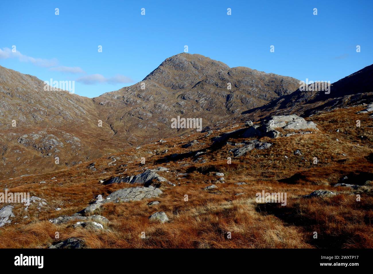 The Scottish Mountain Corbett 'Sgurr Dhomhuill' and Glas Bhealach from ...