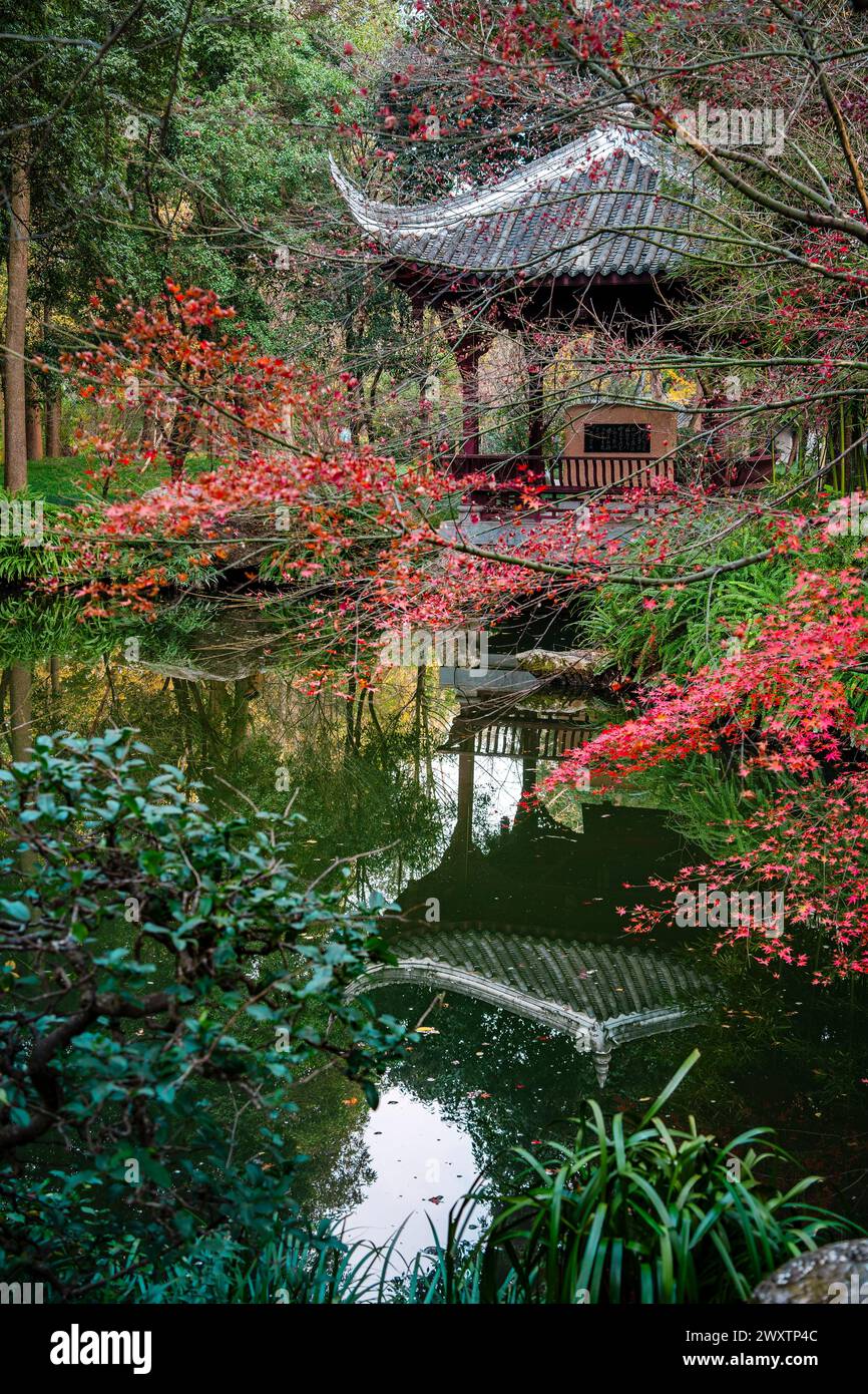 Chengdu Thatched Cottage Park, China Stock Photo - Alamy