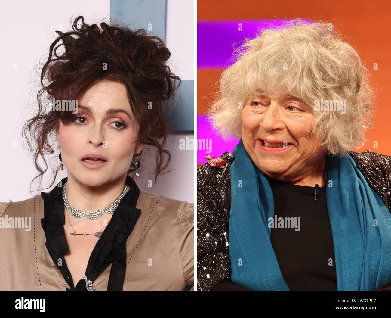 File photo of Harry Potter film stars Helena Bonham Carter (left) and ...
