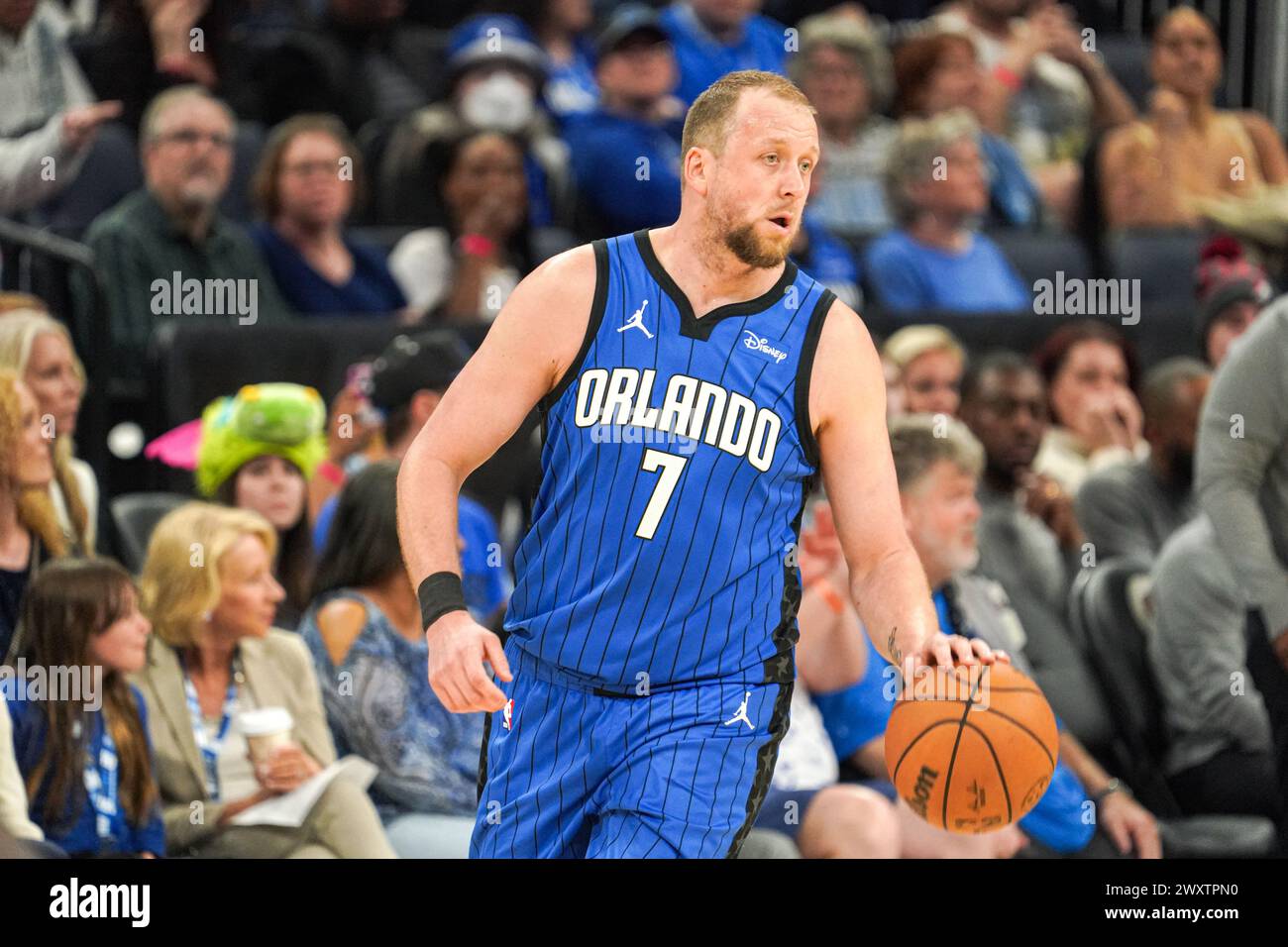 Orlando, Florida, USA, April 1, 2024, Orlando Magic guard Joe Ingles #7 ...