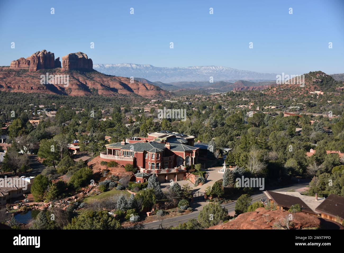 Sedona, AZ. U.S.A. 2/3/2024. Sedona Arizona is home to beautiful red ...