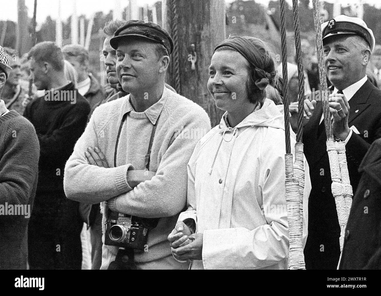 Alice Babs Sjšblom Swedish artist and singer with husband Nils Ivar ...