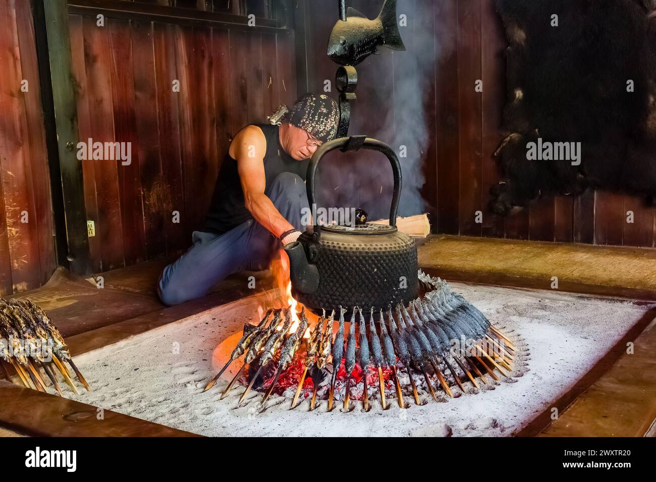 KAMIKOCHI, JAPAN - MAY 24 2023: Traditional Japanese Iwana fish ...