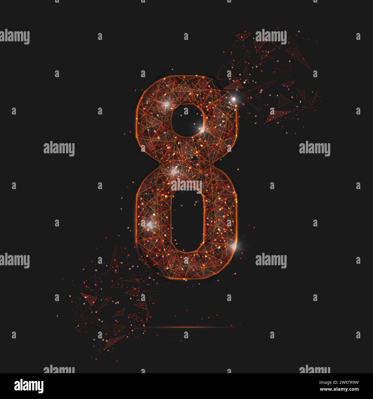 Orange dot in the sky Stock Vector Images - Alamy