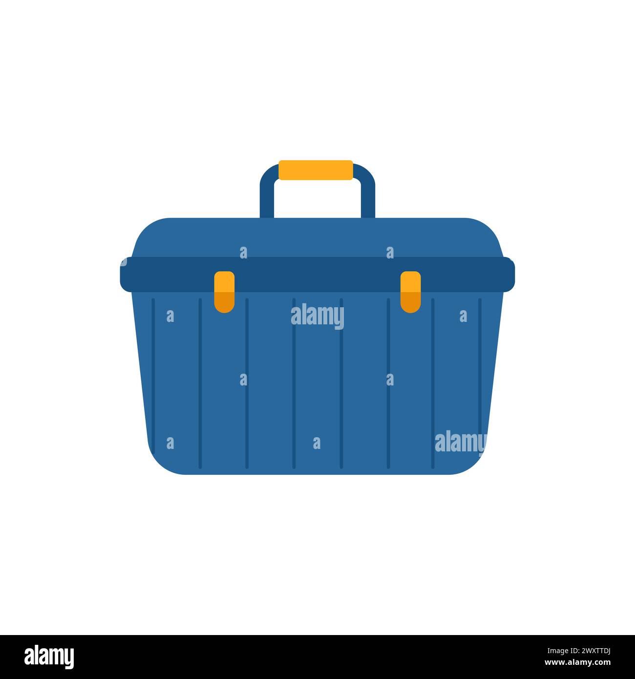 Electricity toolbox kit. Electrician tools, electrician supplies flat ...