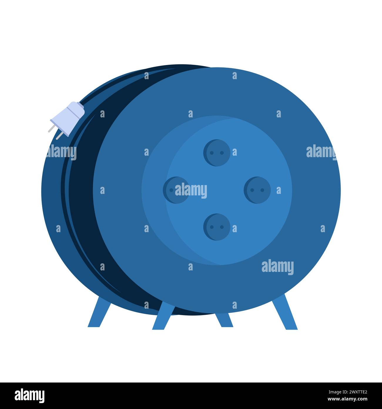 Spool of electric cable Stock Vector Images - Alamy