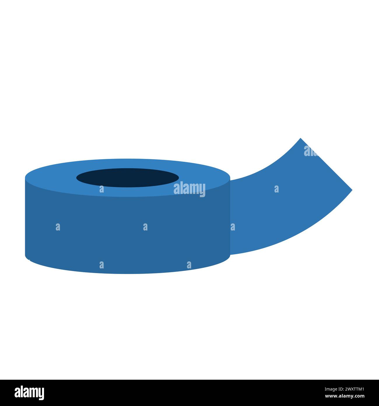 Electrician Insulation Tape Electrician Tools Electrician Equipment Flat Vector Illustration