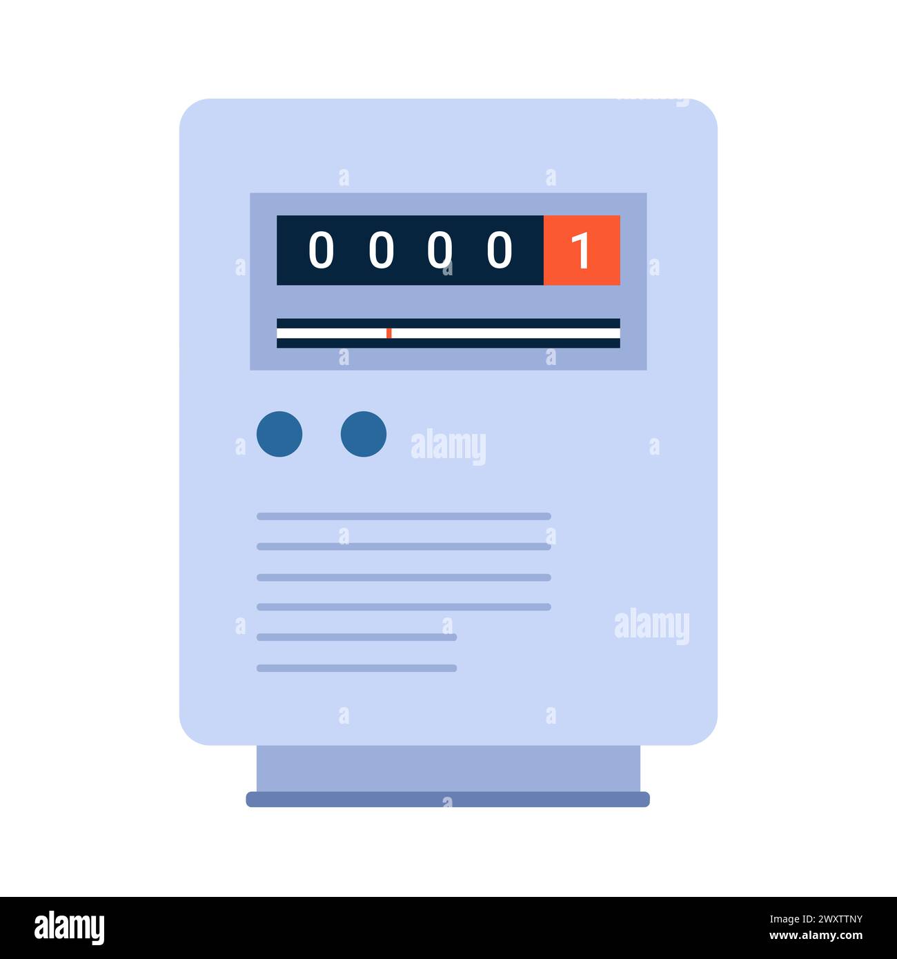 Electric meter device. Electrician tools, electrician supplies flat ...