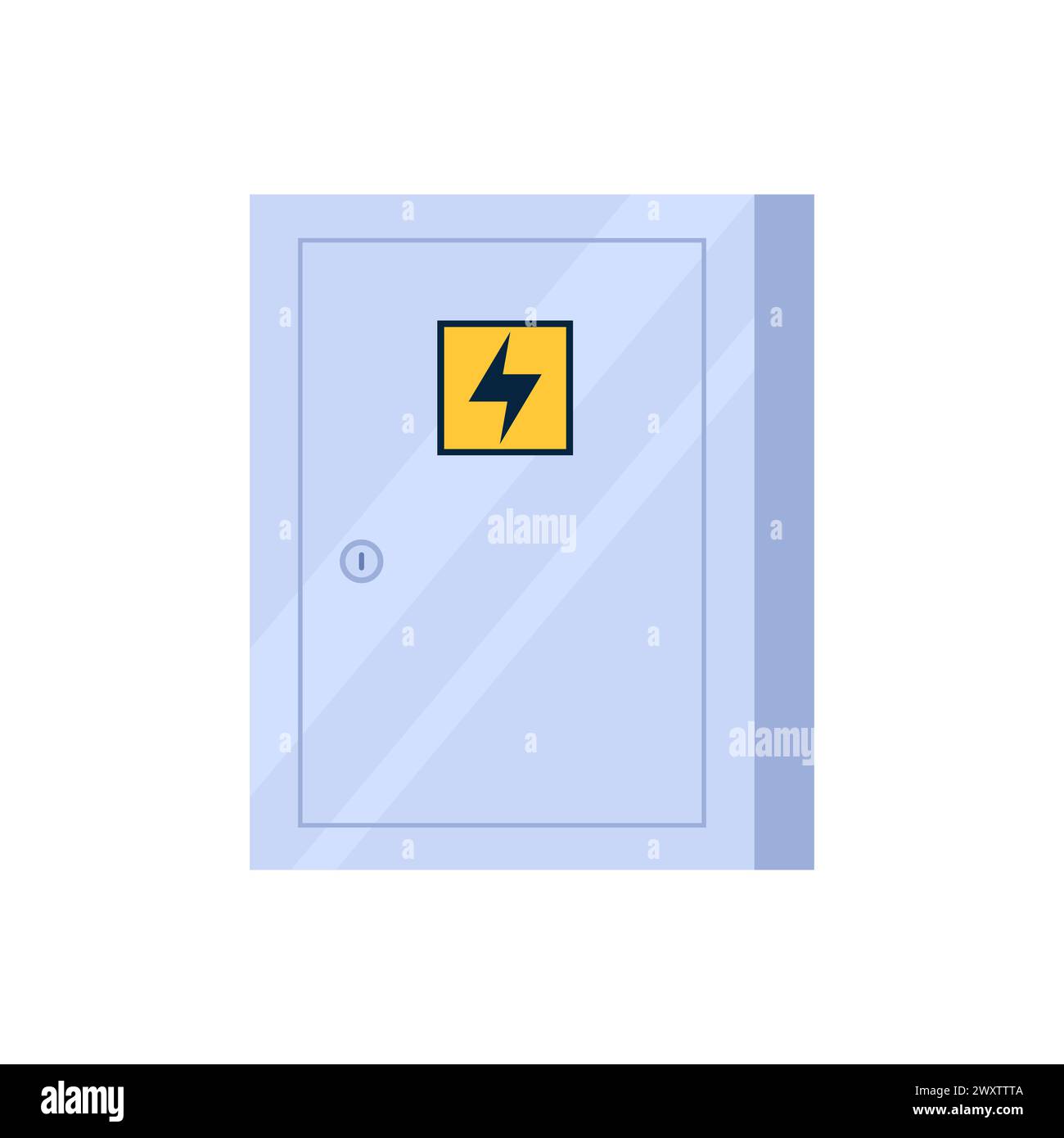 Electric high voltage box. Electrician tools, electrician supplies flat ...