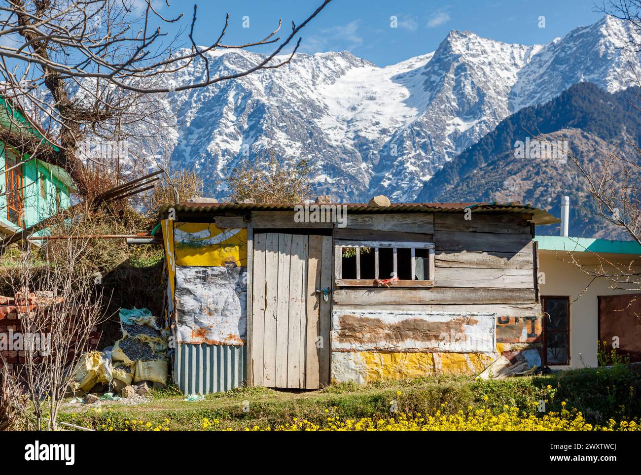 Outbuildings in Naddi village, famous for Naddi View Point with ...