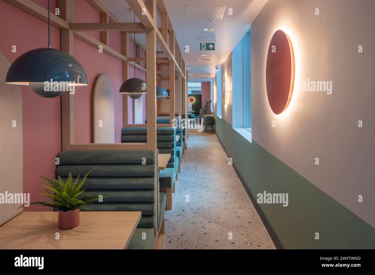 Student accommodation by Novel. Communal study area. Wick Park, London ...