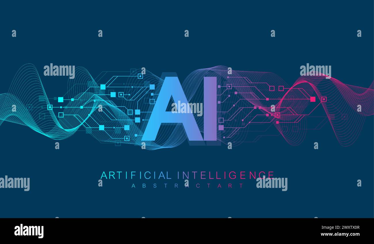 Artificial intelligence and machine learning vector symbol. Artificial ...