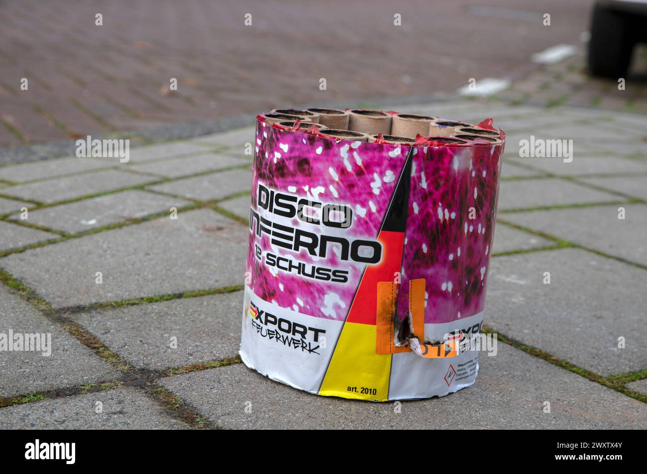 Side View Disco Inferno Fireworks At Amsterdam The Netherlands 1-1-2023 ...