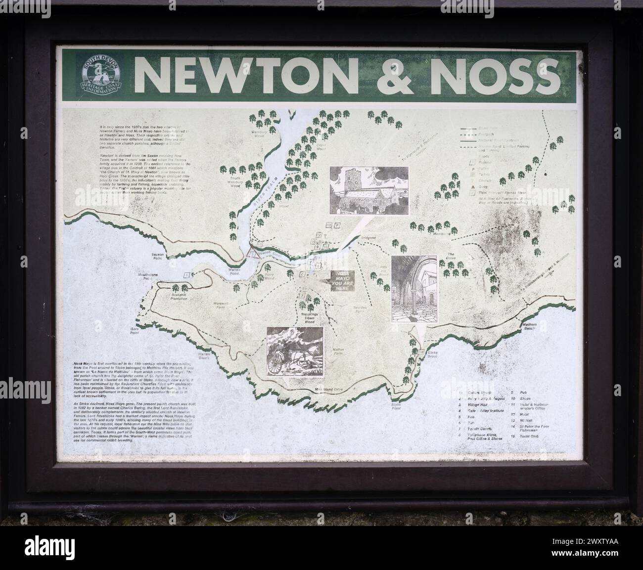 Visitor information board - public information - for Newton and Noss ...