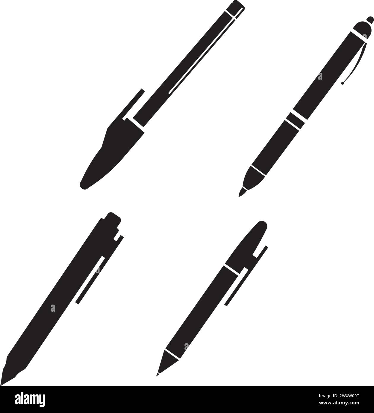 Pen logo vector icon illustration design Stock Vector Image & Art - Alamy