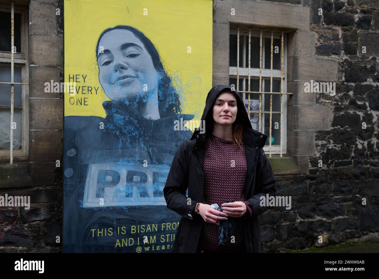 Edinburgh Scotland, UK 02 April 2024. Artist Anna Dittmann in Leith ...