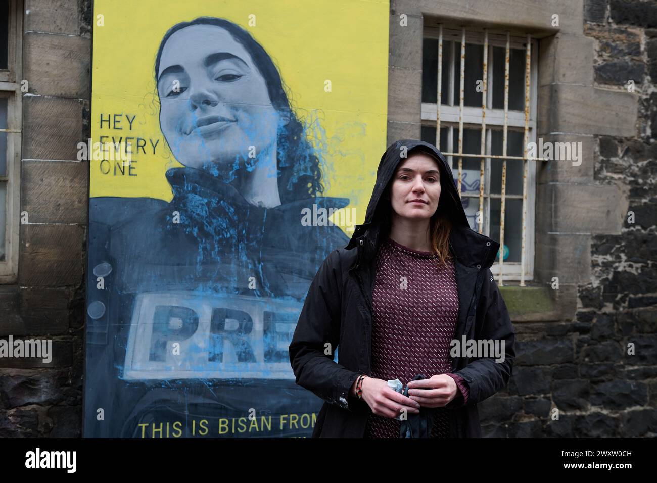 Edinburgh Scotland, UK 02 April 2024. Artist Anna Dittmann in Leith ...