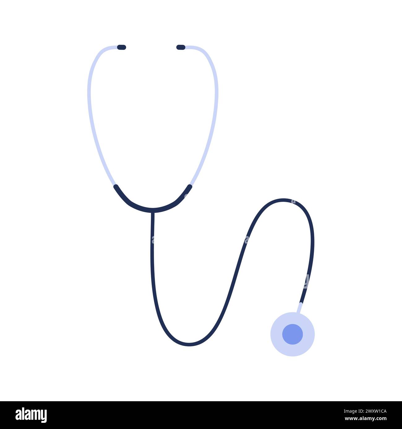 Stethoscope, hospital equipment and diagnostic doctors device vector ...