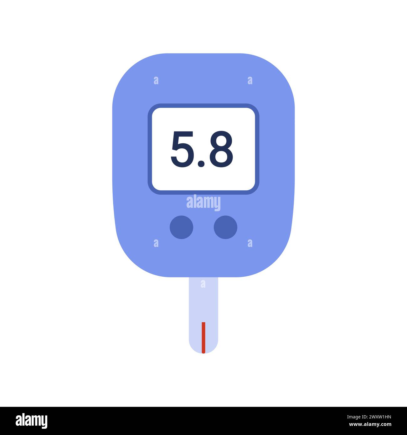 Blood glucometer icon simple Stock Vector Images - Alamy