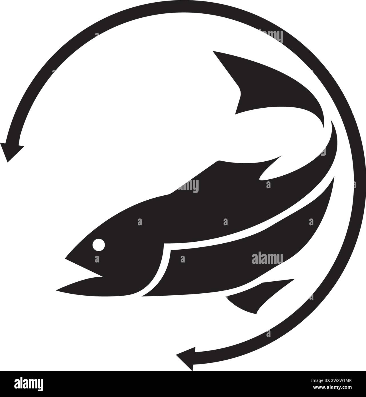 Fish logo template. Creative vector symbol of fishing club or online ...