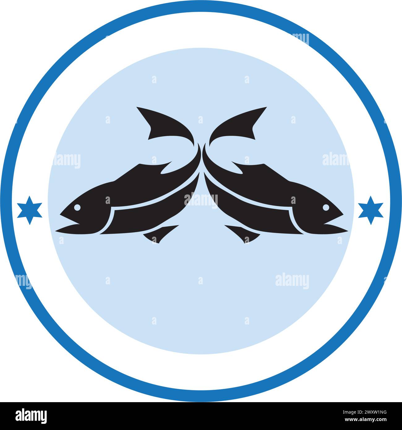 Fish logo template. Creative vector symbol of fishing club or online ...