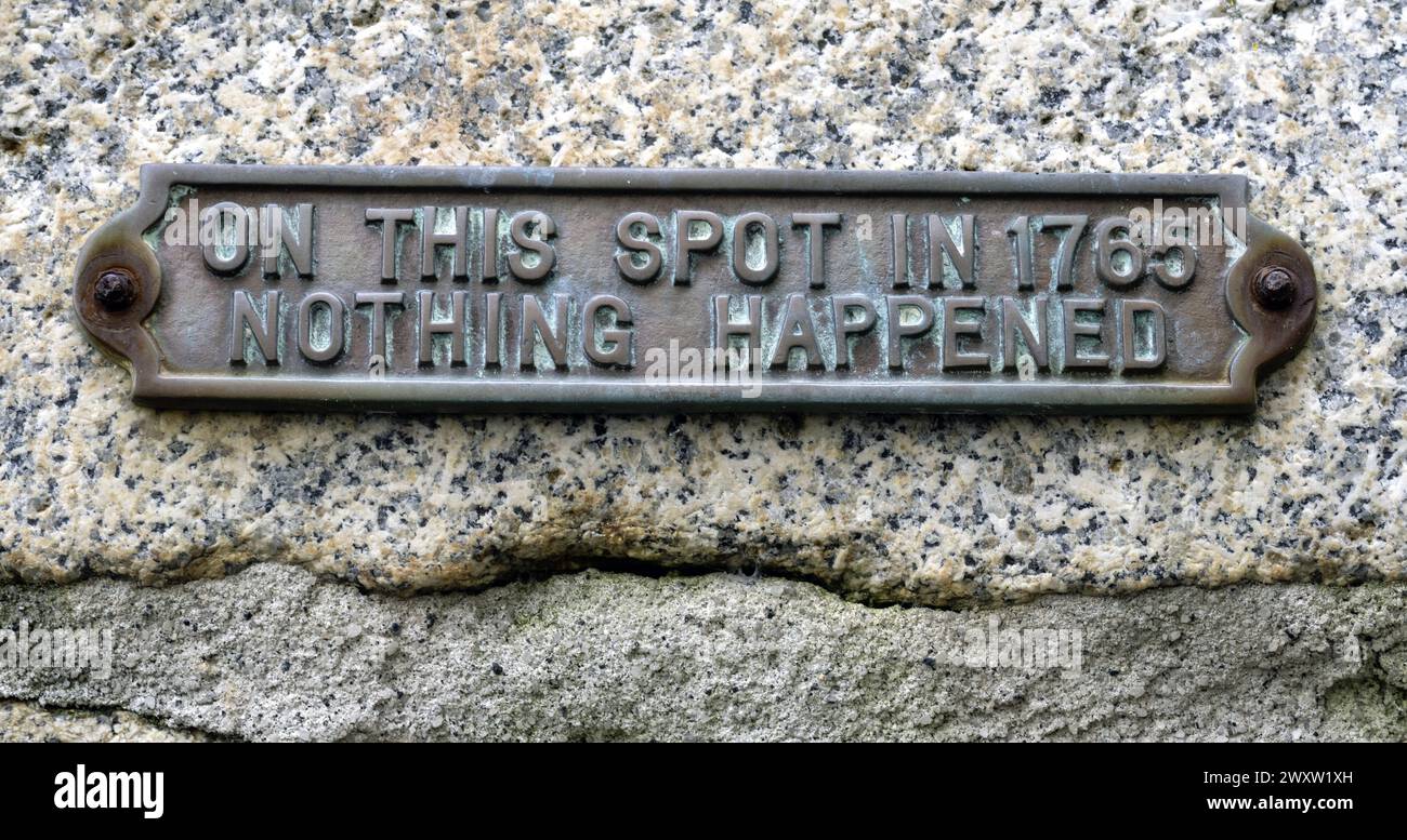 Unusual street plaque, The Barbican, Plymouth, Devon, England, UK Stock ...