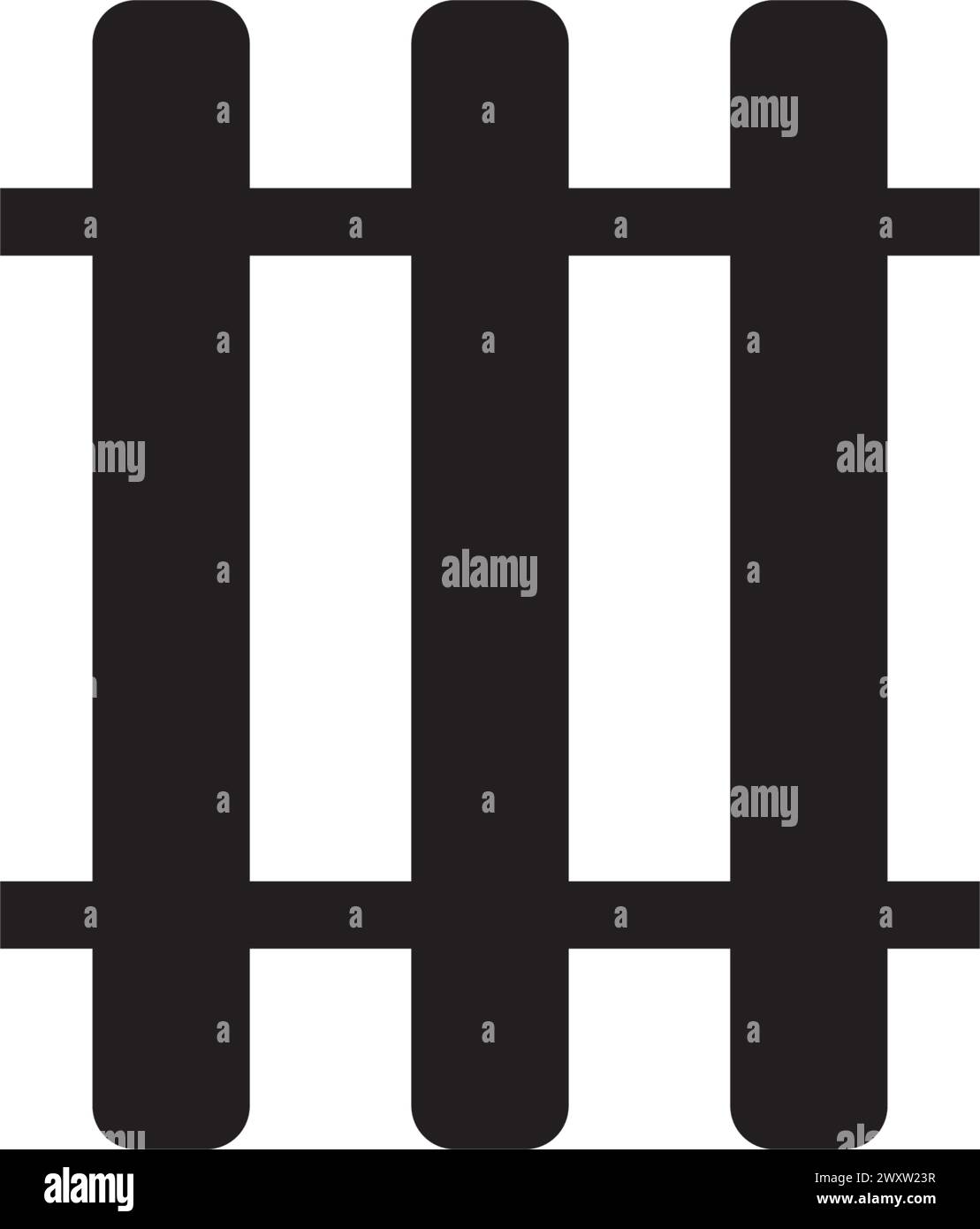 Guard fence Stock Vector Images - Alamy