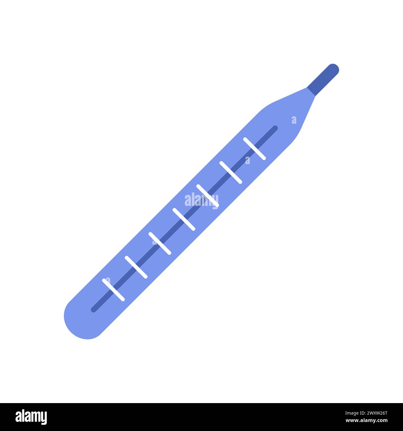 Mercury retro thermometer for body temperature measurement, hospital ...