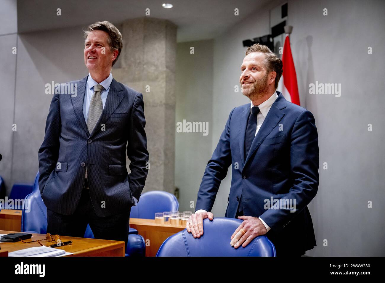 THE HAGUE - Outgoing Minister Hugo de Jonge (Home Affairs) during the ...