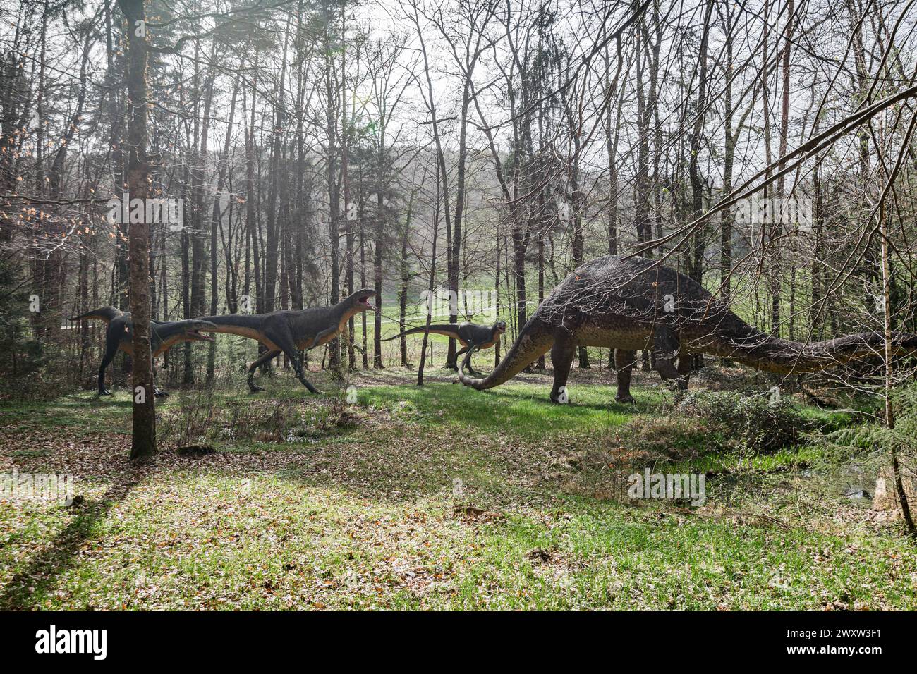 Replica of dinosaur hi-res stock photography and images - Alamy