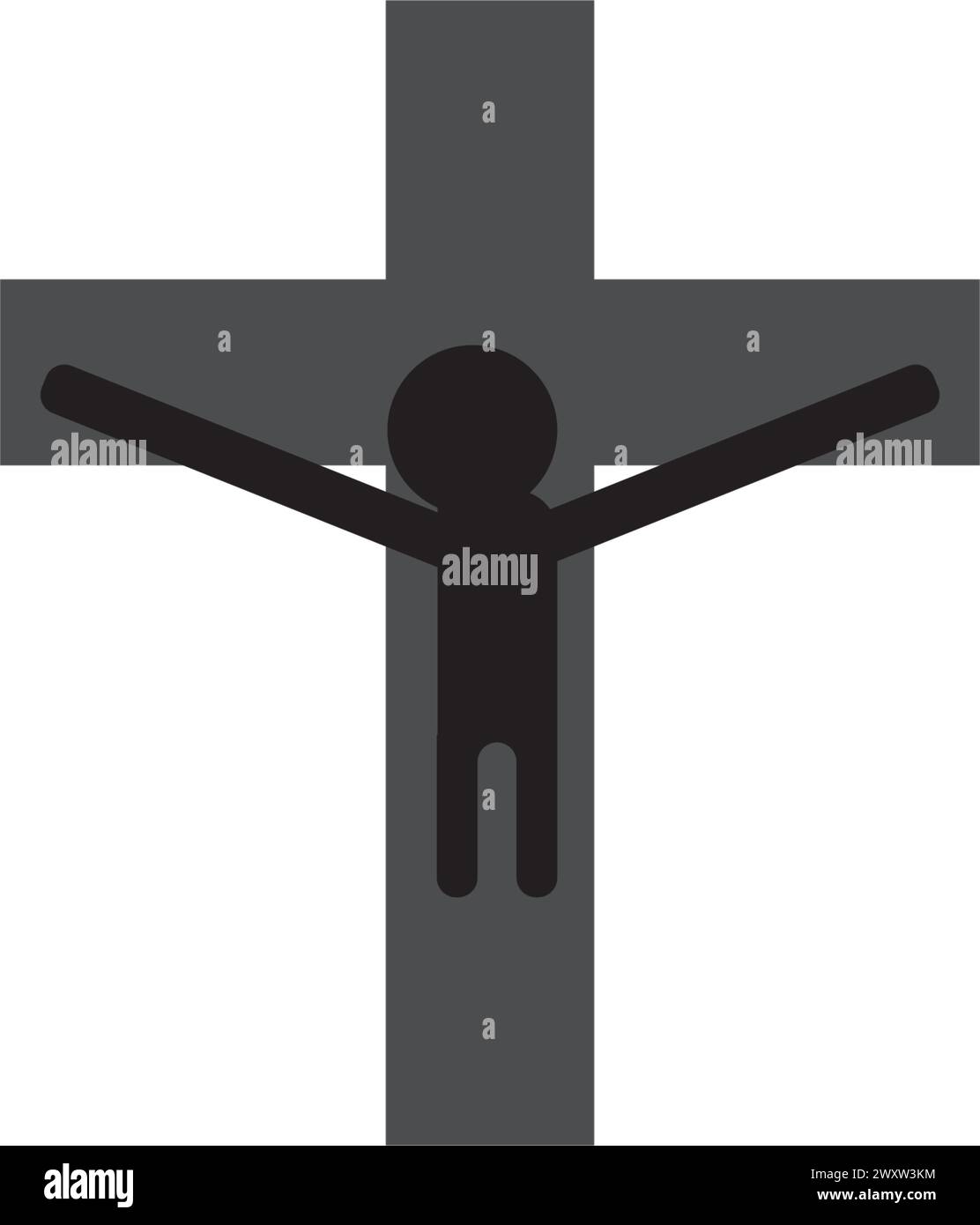 symbol of Christian cross,vector icon logo illustration design Stock ...