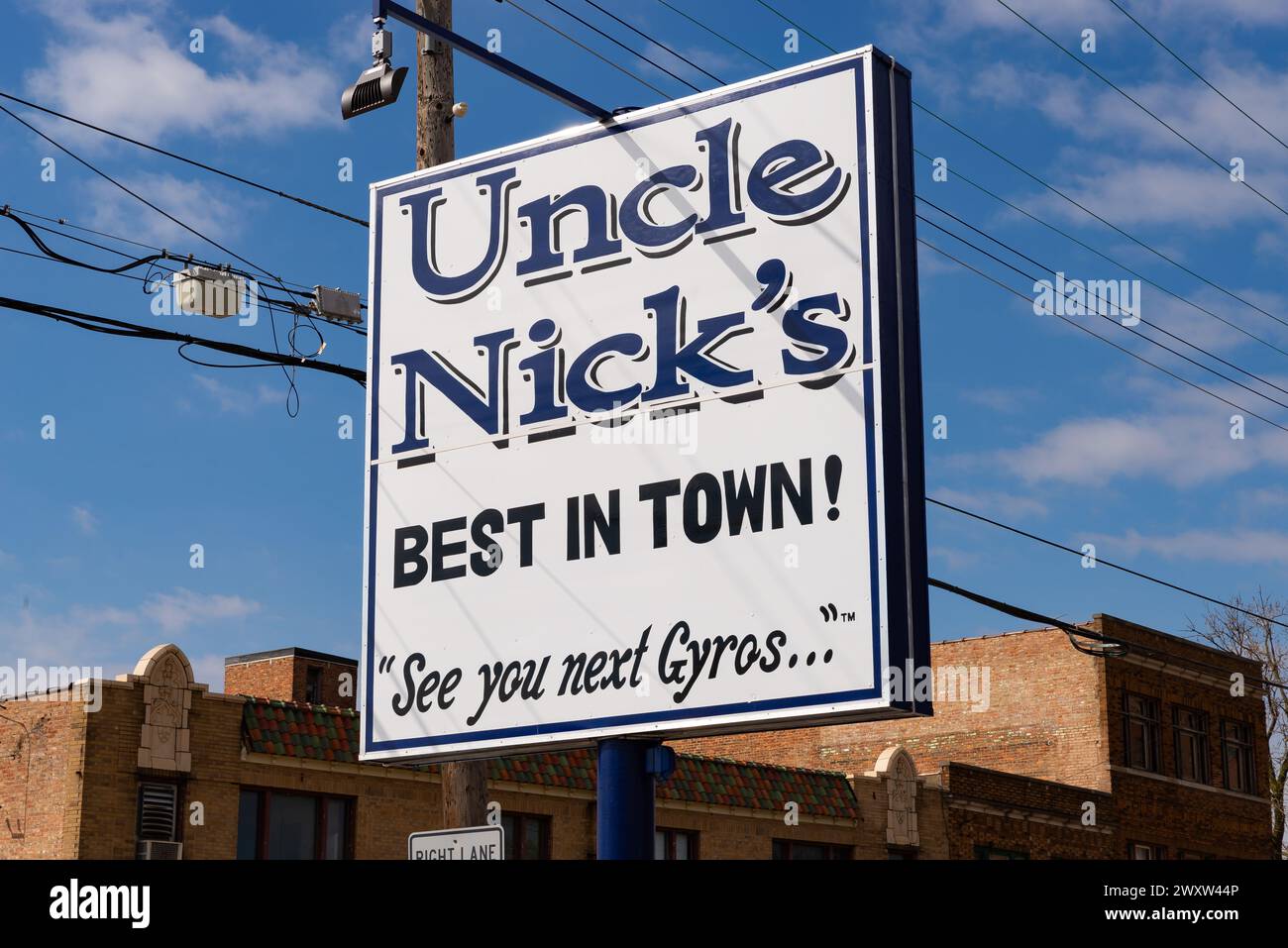 Rockford, Illinois - United States - March 28th, 2024: Restaurant sign ...