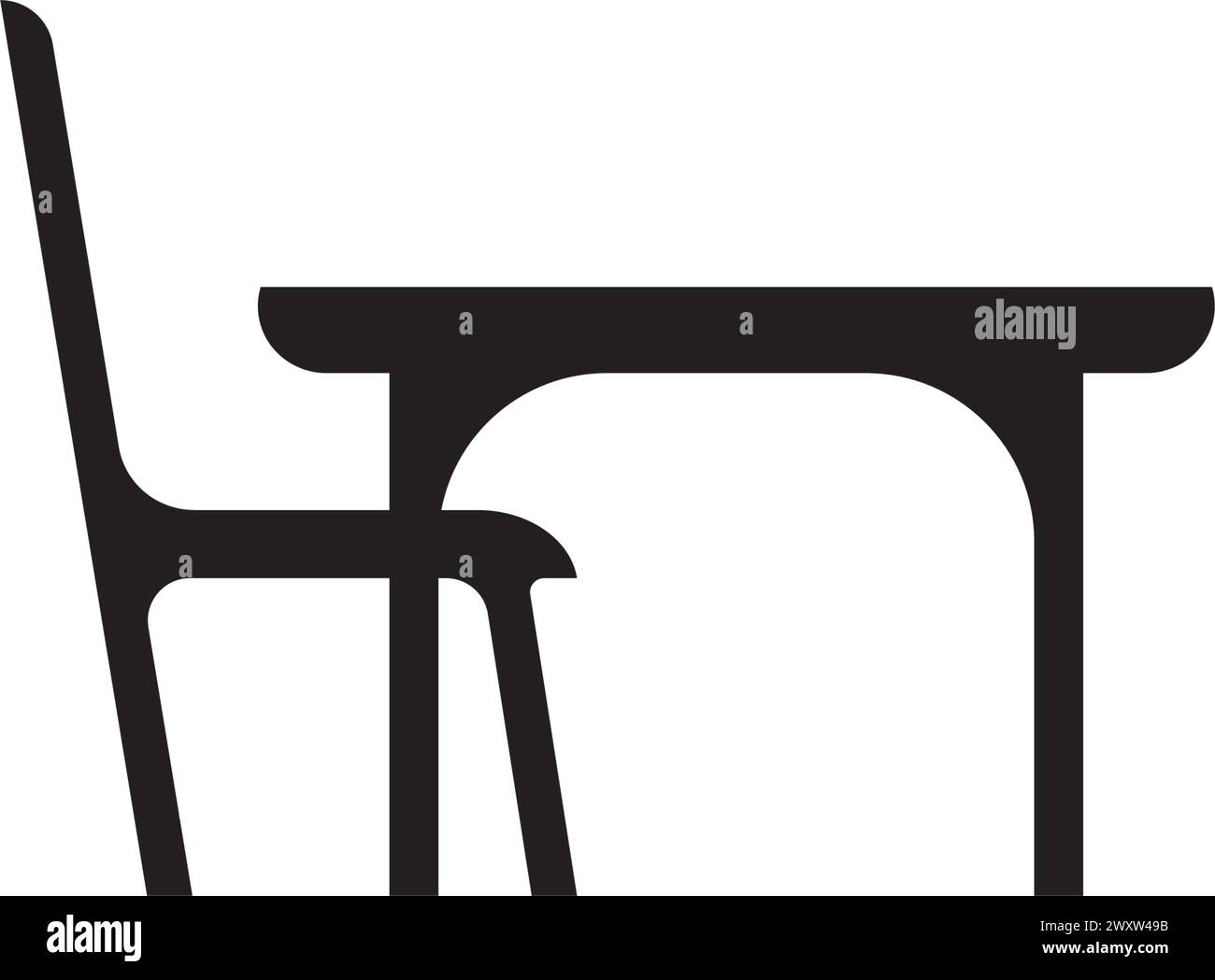 Meeting table logo Black and White Stock Photos & Images - Alamy