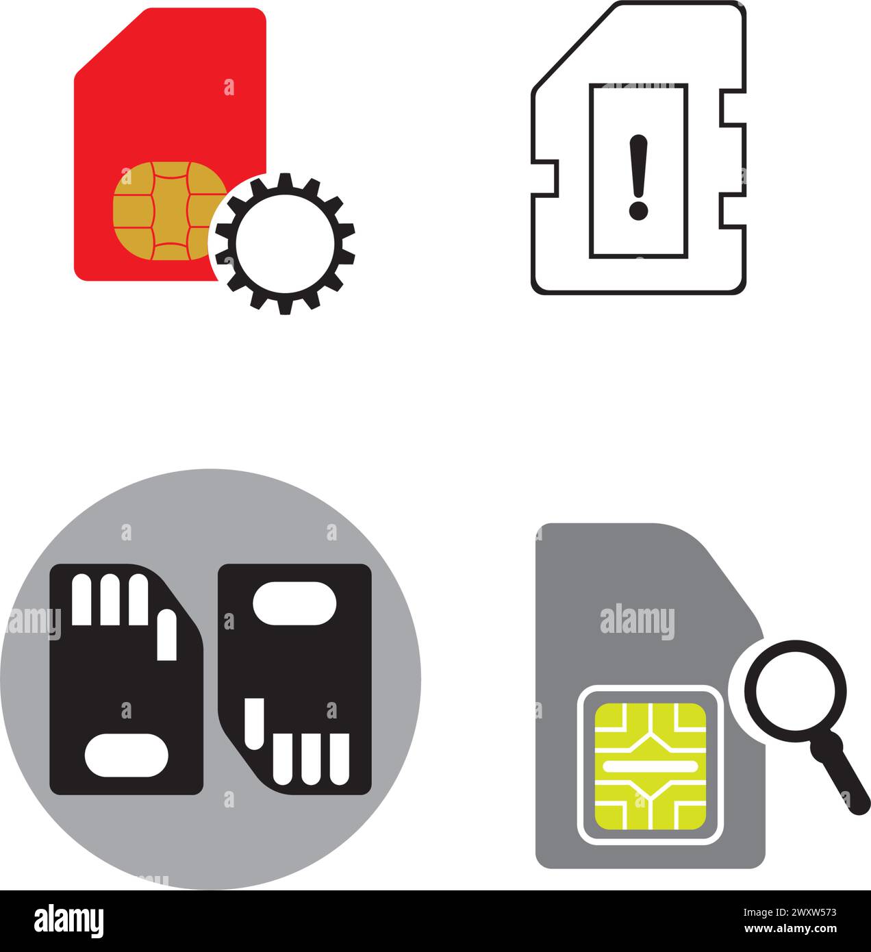 Mobile connection carrier Stock Vector Images - Alamy