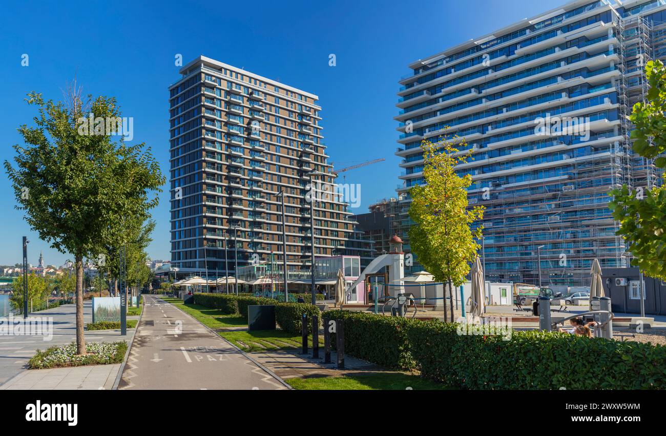 Belgrade Waterfront modern apartment building, Belgrade, Serbia Stock ...