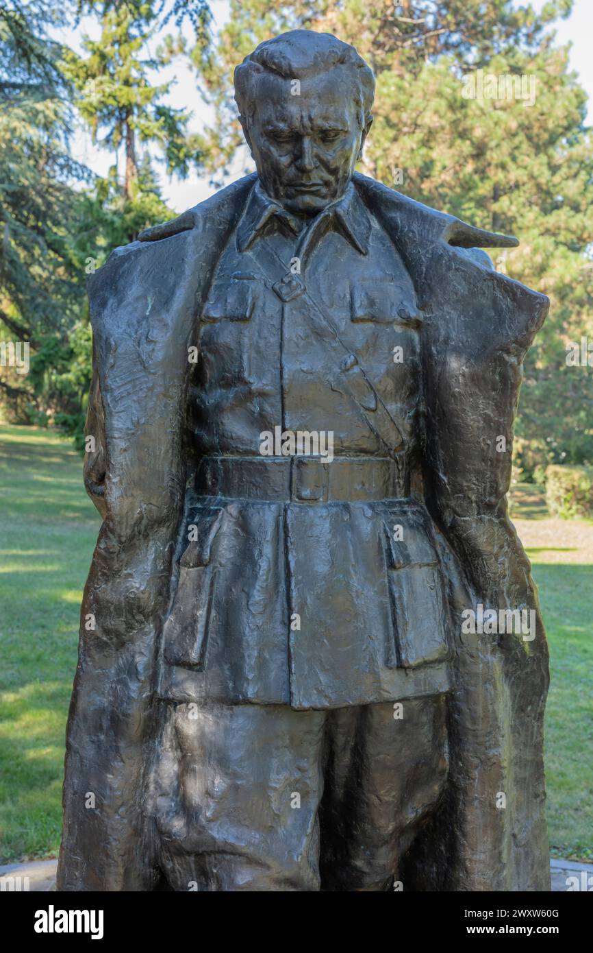Statue of Josip Broz Tito, Museum of Yugoslavia, Belgrade, Serbia Stock ...