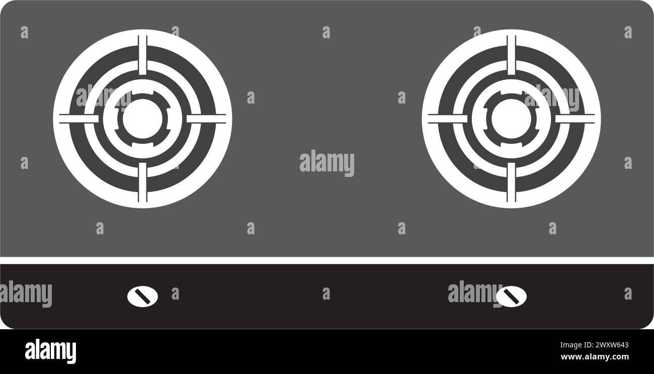 Stove top view Stock Vector Images - Alamy