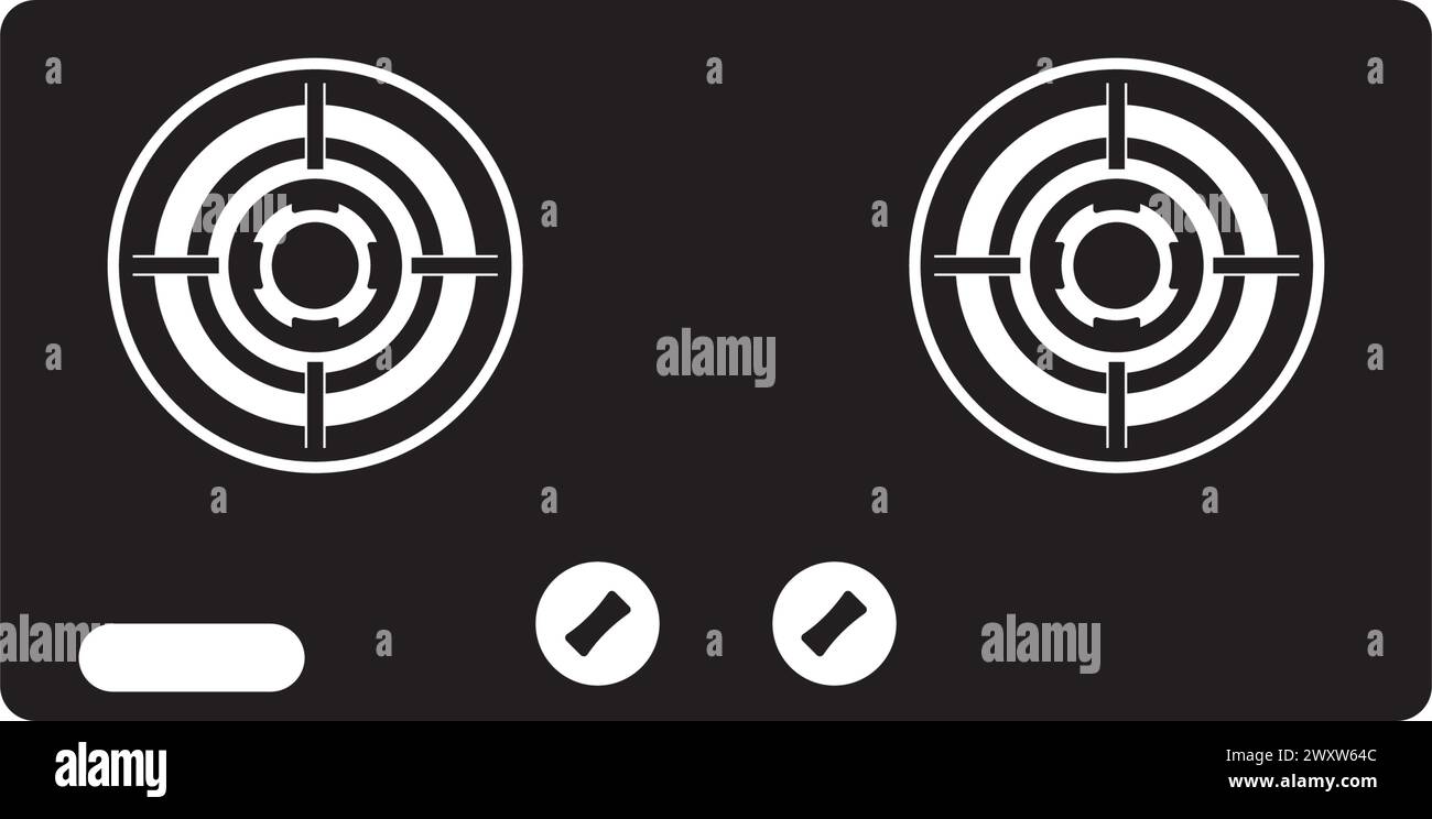 Stove top view Stock Vector Images - Alamy